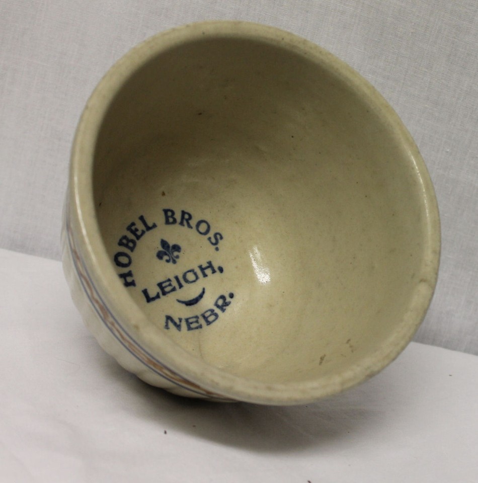 Red Wing Grey line Sponge band Stoneware Bowl - Hobel Bros Leigh ...
