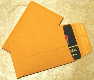 #A-1 MANILA COIN ENVELOPES - 2.25 X 3.5 Inches - Credit Card Size | eBay