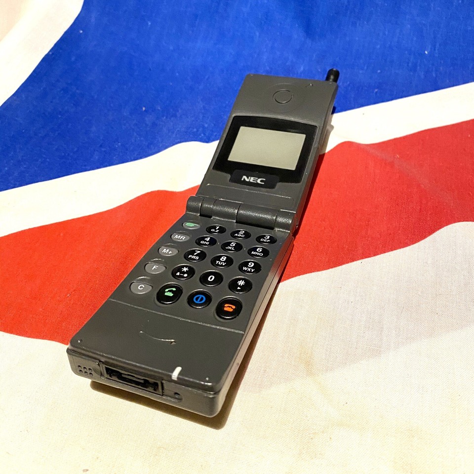 Vintage Nec Flip Phone Fold Phone! First Model, Store Demo Unit Very ...