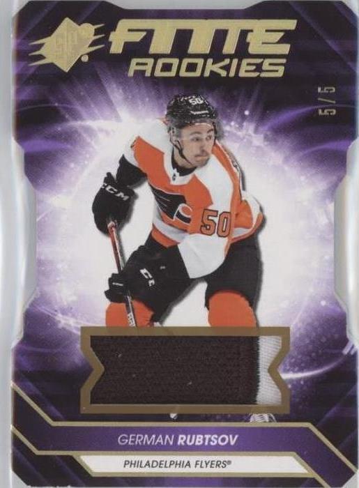 2019-20 SPx - Finite Die-Cuts Rookies German Rubtsov #F-84 Patch /5 ...