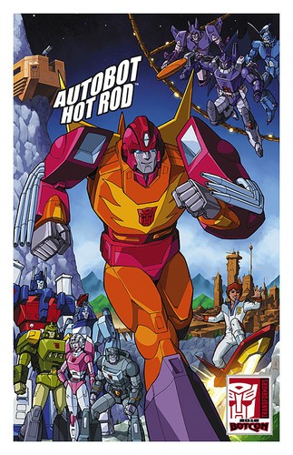 HOT ROD ART PRINT by Casey Coller; Transformers 2016 BotCon Exclusive ...