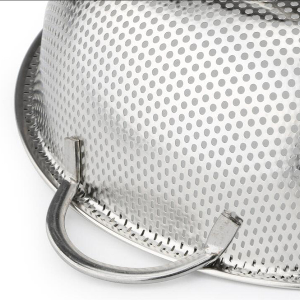 Stainless Fine Mesh Strainer Bowl Drainer Vegetable Sieve Colander 19 ...