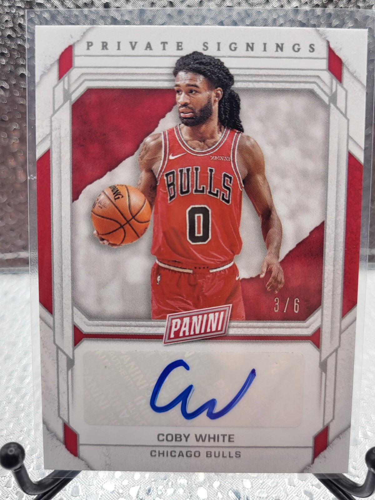 panini private signings coby white 3/6 rare auto autograph father's day ...