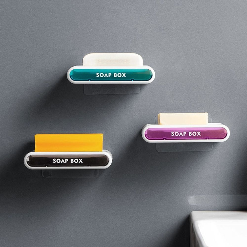 Punch-Free Soap Storage Rack Drawer Soap Box Soap Drain Holder Bathroom ...