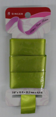 Singer Solid Satin Ribbon - 7/8-Inch by 15-Feet - Green - Lot of 2 | eBay