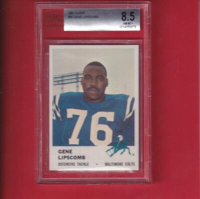 1961 Fleer #38 Gene Lipscomb BVG NM-MT+ 8.5 Baltimore Colts #24604 | eBay