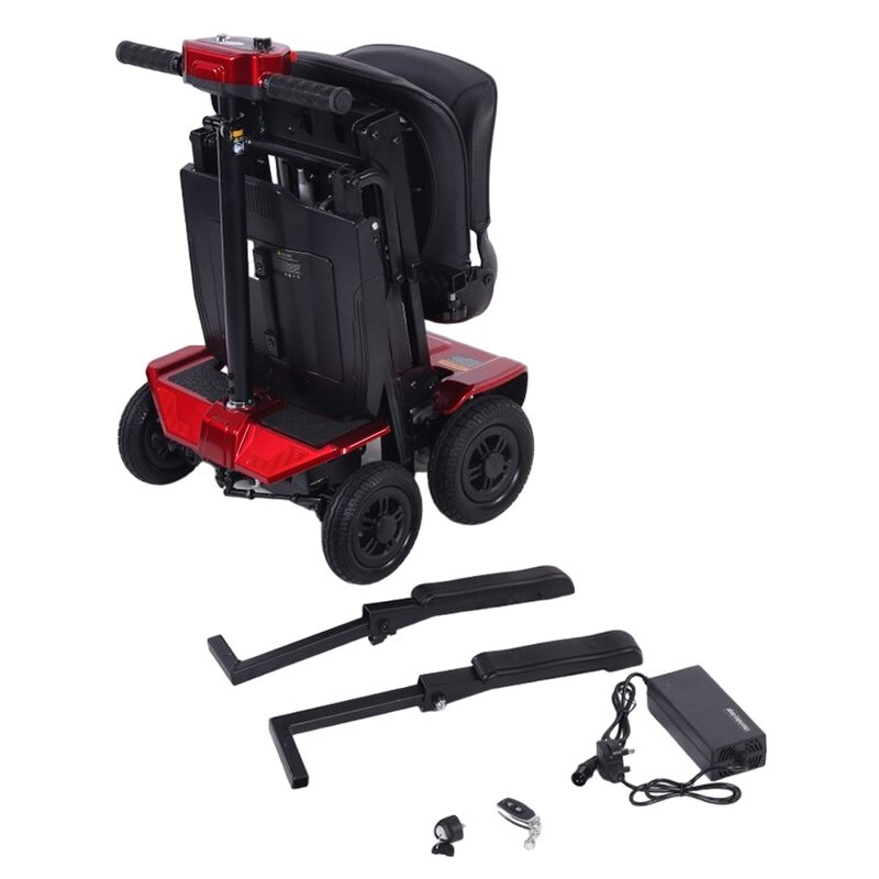 Auto Folding Electric Mobility Scooter Remote Control Removable Lithium ...