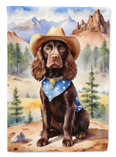 Boykin Spaniel Western Cowboy Welcome Flag Garden Size DAC5864GF | eBay