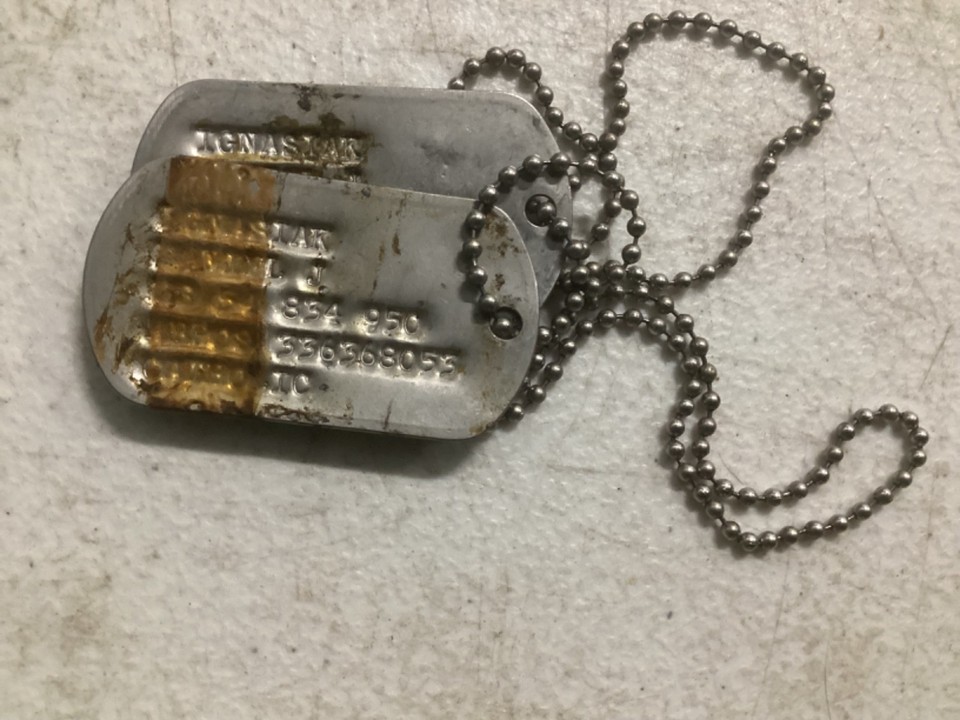 Vintage Vietnam War US Army Military Dog Tags (2) on Chain Named ...