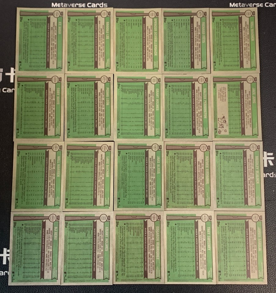 2025 Topps Heritage KY Bush Coby Mayo RC Rookie Blue Sparkle Lot*20 | eBay