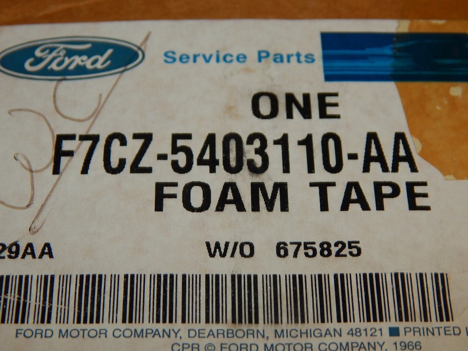 New OEM 1989-2003 Ford Escort Probe Front Windshield Weatherstrip Foam ...