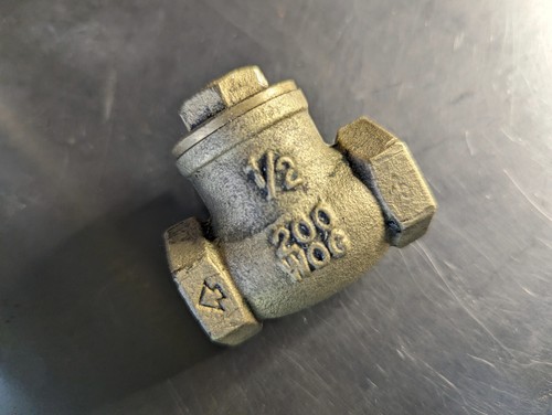 1/2" NPT 200# Brass Swing Check Valve MATCO 521 W0G WOG | eBay