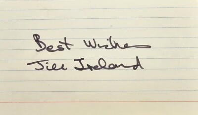 Jill Ireland Autograph | eBay