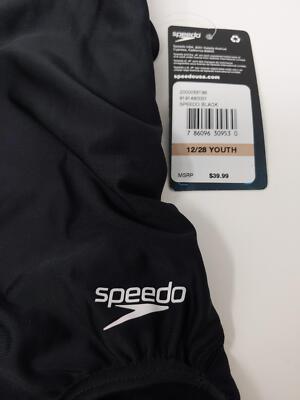 Speedo Girls One Piece Swimsuit ProLT Super Pro Solid Black Youth Size ...