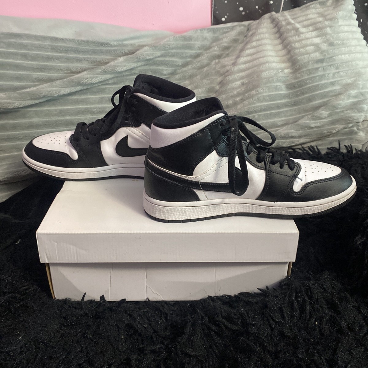 Size 8 - Air Jordan 1 Mid Panda W | eBay Size 8 - Air Jordan 1 Mid Panda W | eBay