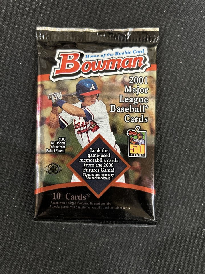2001 Bowman Hobby Baseball Sealed (1) PACK From Box - Albert Pujols ...