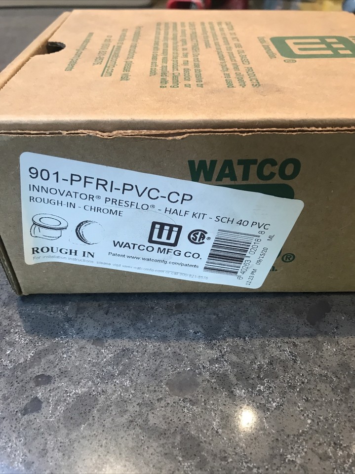 (LOT OF 2) Watco 901-PFRI-PVC-CP 40 PVC Chrome | eBay
