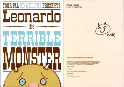Mo Willems SIGNED AUTOGRAPHED Leonardo The Terrible Monster HC 1st Ed ...