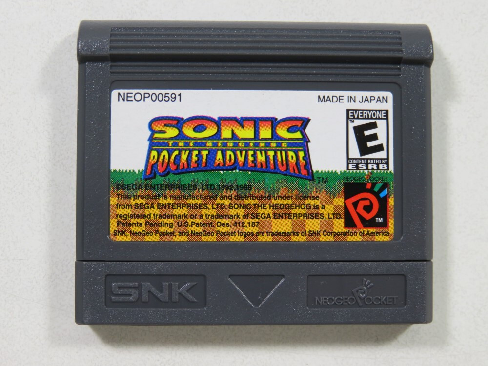 Sonic the Hedgehog Pocket Adventure NEO GEO Pocket - Prix - Photo ...