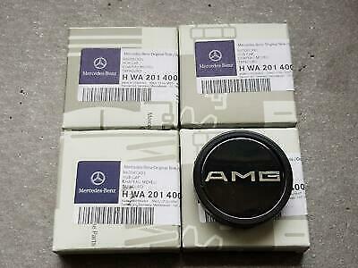 Mercedes-Benz AMG Alloy Wheel Centre Cap Black Set of 4 Genuine ...