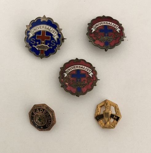 3 Vintage Little's System Cross Crown Pins 2 Misc Other Service Pins 5 ...