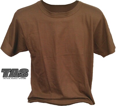 TAS Tan Khaki Tan T-Shirt - Army,Cadets,Camping,Hunting 100% Cotton ...