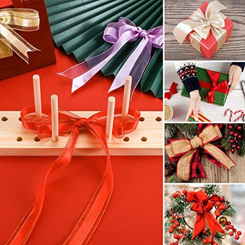 Bow Maker for Ribbon for Wreaths Wooden Ribbon Bow Maker Tool for ...