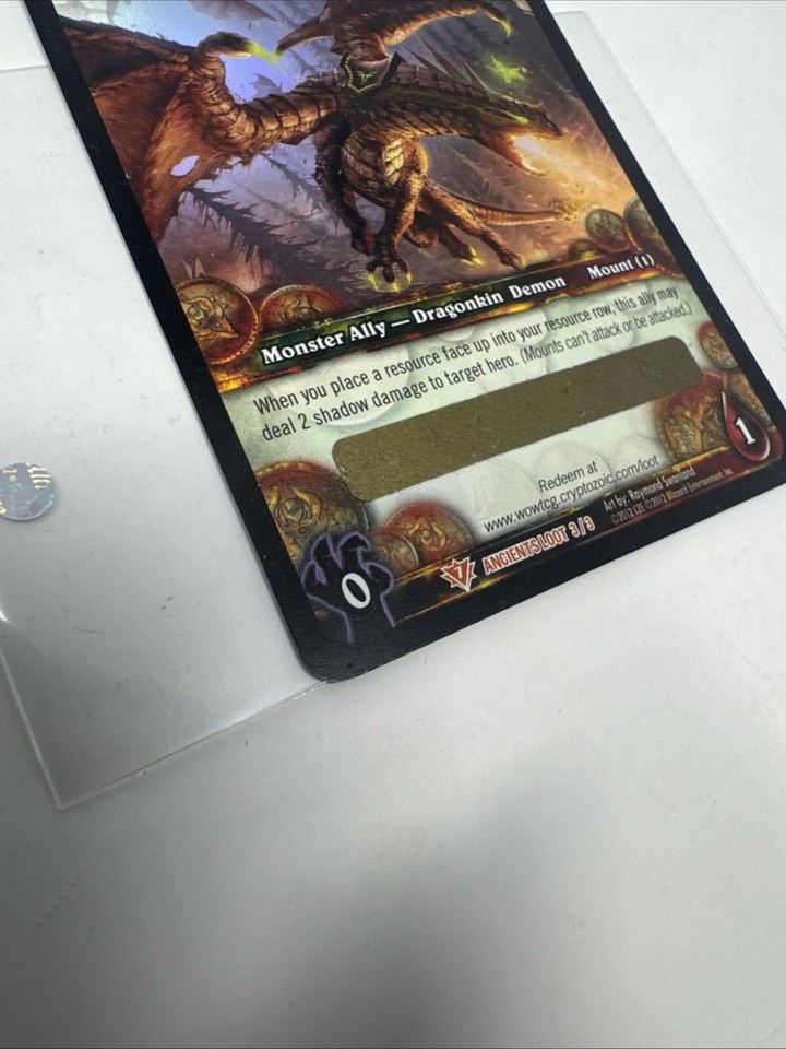 Feldrake World of Warcraft TCG Mount Loot Card Blizzard Rare ...