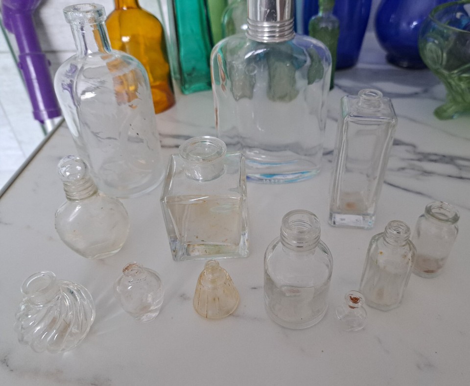 Large Collection Of 29 Various Vintage Glass Bottles | eBay UK