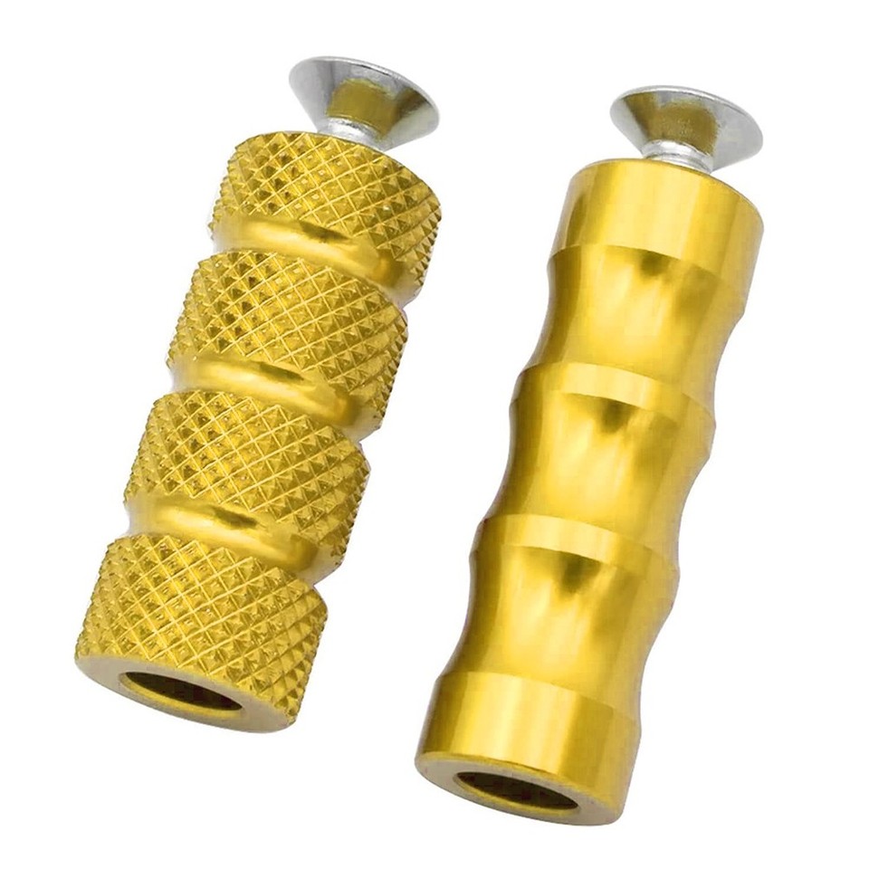 M6 6mm Foot Peg Gear Shift Brake Lever Toe Peg Pedal Gold Universal ...