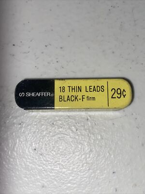 Sheaffer's Thin Pencil S Leads Black 2H Hard (18 Leads Total) Made in ...