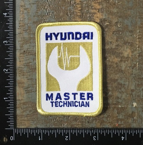 Vintage HYUNDAI MASTER TECHNICIAN Dealer Service Mechanic Sew-On Patch ...