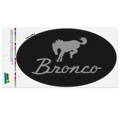 Ford Bronco Chrome Logo Car Euro Oval Magnet | eBay