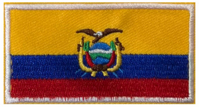 ECUADOR FLAG Embroidered Hot melt adhesive Patch Stick LOT 4-24pcs Free Shipping | eBay