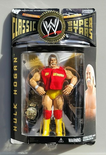 wwe wwf ljn classic superstars variant winged eagle belt & hulk hogan ...