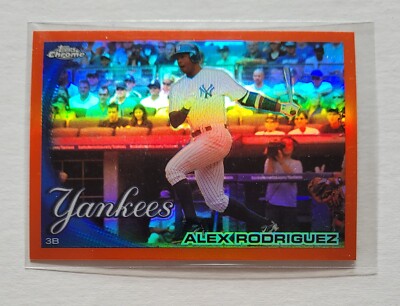 2010 Topps Chrome ALEX RODRIGUEZ Orange Refractor Yankees MINT | eBay