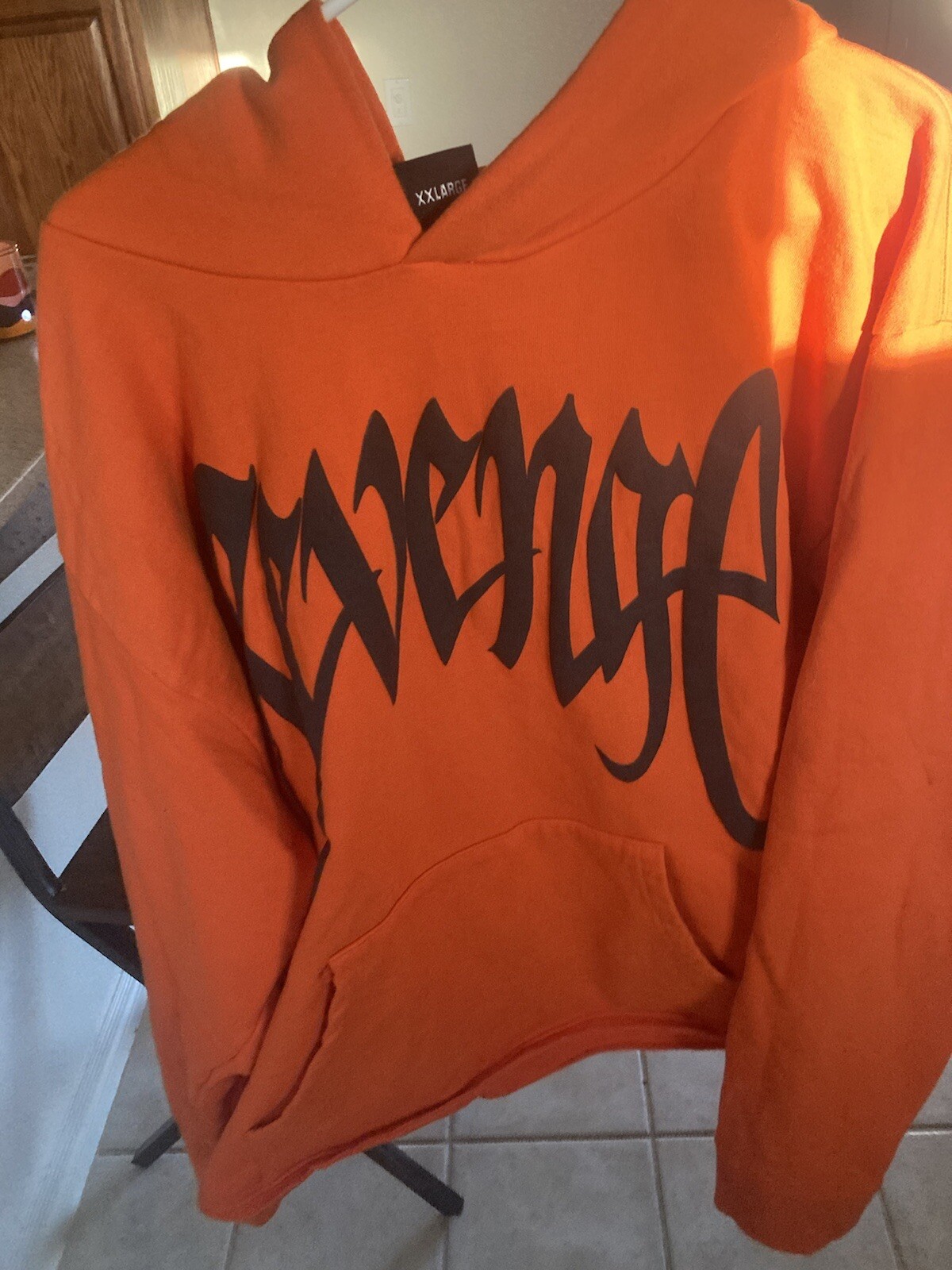Revenge X XXX Tentacion Kill Outline Logo Orange Hood… - Gem