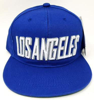 Los Angeles LA City Snapback Hat Cap Adult OSFM Adjustable Blue New | eBay