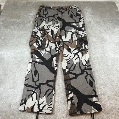 Predator Camo Cargo Pants Men's Multi-Pocket Baggy Outdoor Hunting Size ...