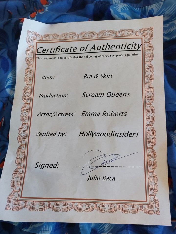 Emma Roberts Scream Queens Wardrobe Outfit Bikini Top + Skirt Floral | eBay