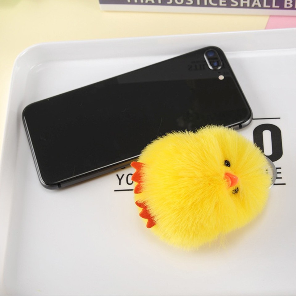 2 Pcs Plush Yellow Duck Keychain Pendant Creative Bag Hanging Decor ...