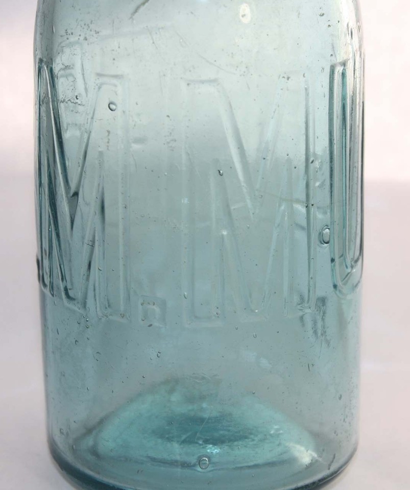 RARE LIGHT BLUE SHORT SODA M. MULLER NEWARK N.J. IN BLOCK LETTERS | eBay