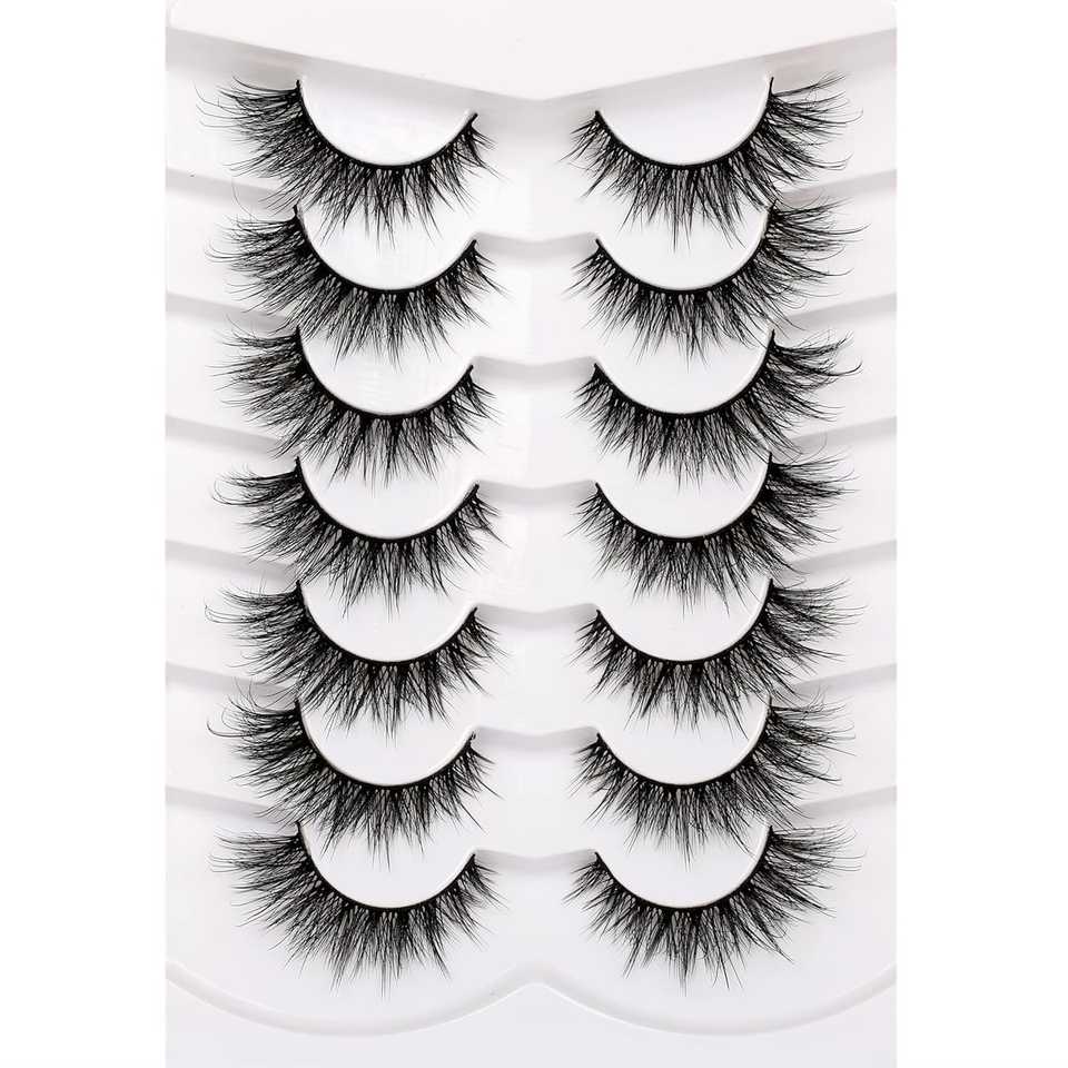 False Eyelashes Fairy Lashes Wispy Crossed Faux Mink Lashes Cat Eye Look Flutter | eBay