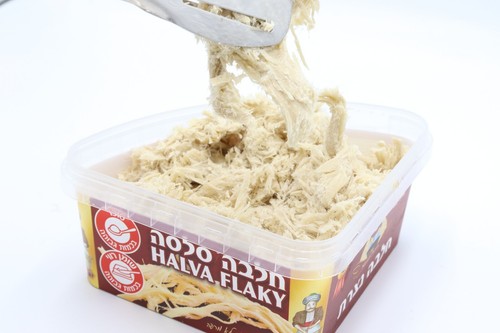 Halva Flaky Holy Land Nazareth Kosher Vanilla Tahini 400G Snack Sesame ...