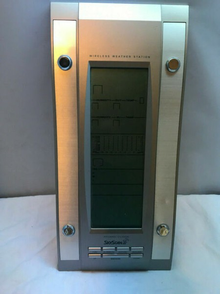 SkyScan Equity-81690 Wireless Weather Station Vertical Atomic Clock for ...