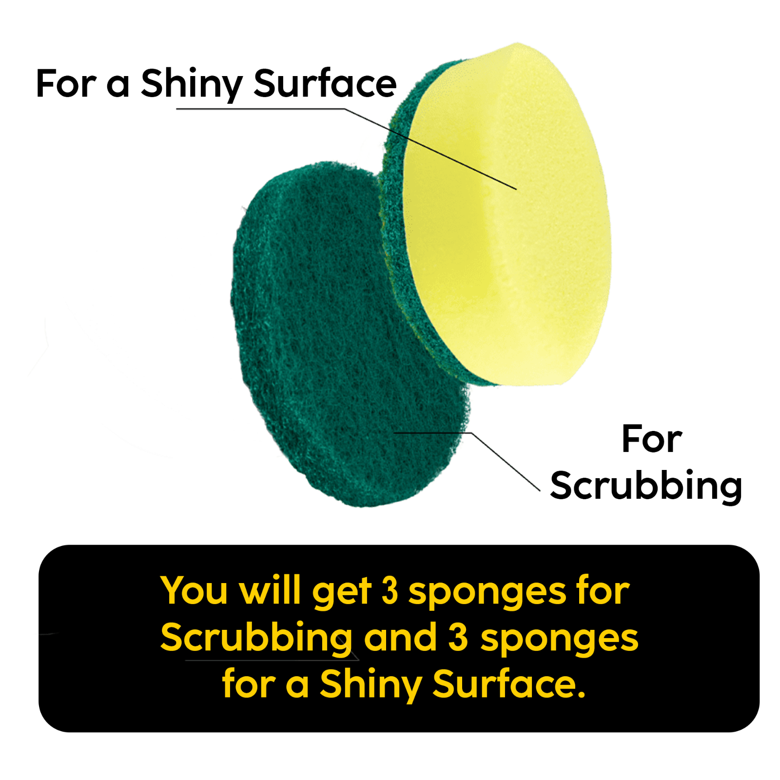 Synoshi® Replacement Heads for Electric Spin Scrubber For Bathroom ...