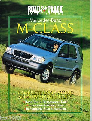 Lrg. Mercedes M Class Brochure / Catalog info By R&T: ROAD TEST,DESIGN ...