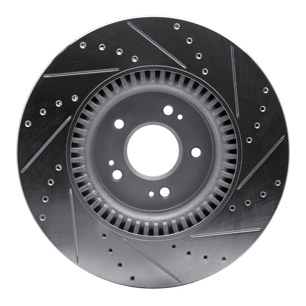 Disc Brake Rotor-Brake Rotor - Drilled And Slotted - Silver DFC fits ...