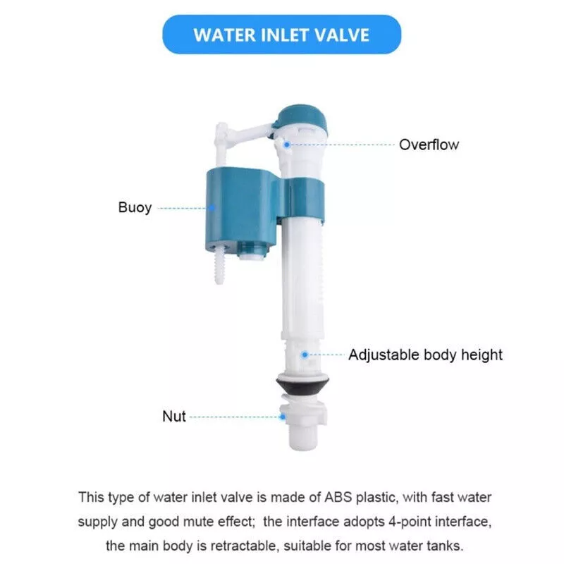 Universal Toilet Cistern Repair Kit Dual Push Button Flush Valve System ...