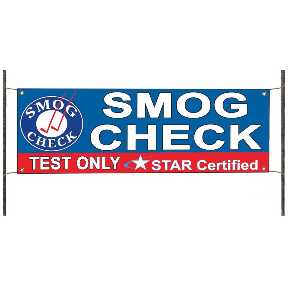 Smog Check Inspection Repair Novelty Indoor Outdoor Vinyl Banner Sign ...